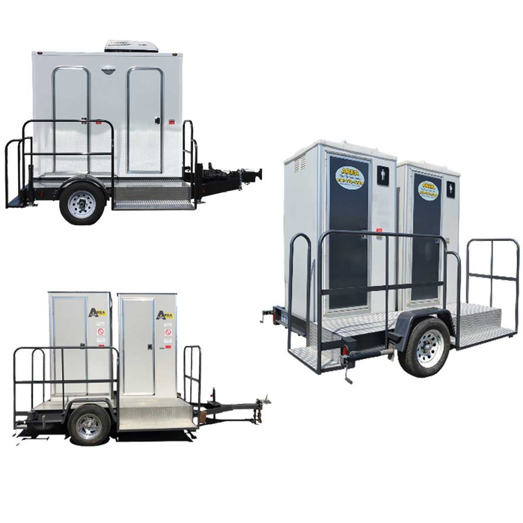 2-Station VIP Restroom Trailers - Area Portable Services